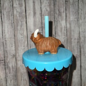 3D Printed Highland Cow Straw Topper - Etsy