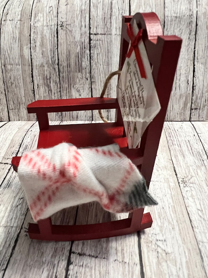 Christmas in Heaven Ornament, Rocking Chair, Lost Loved One, Christmas ...