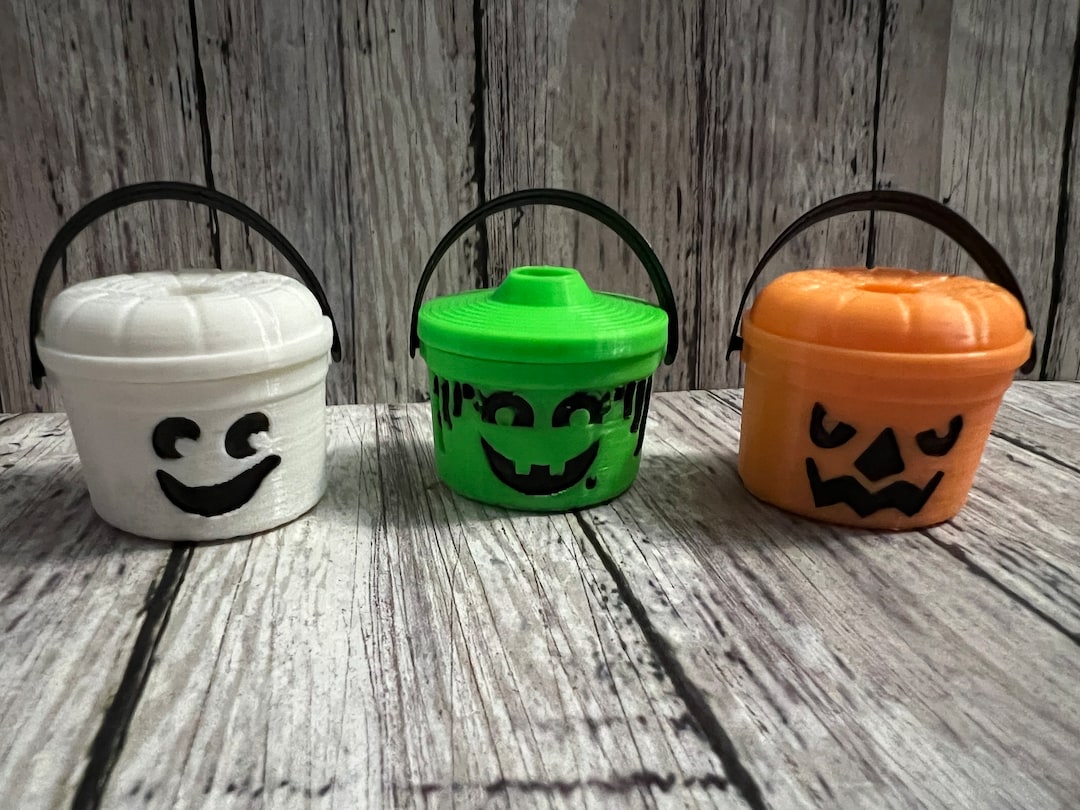 3D Printed Set of 3 Boo Bucket Straw Toppers Mcdonalds Inspired 80s and ...