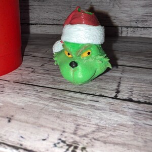 3D Printed Grinch Inspired Straw Topper 80s and 90s Nostalgia Christmas ...