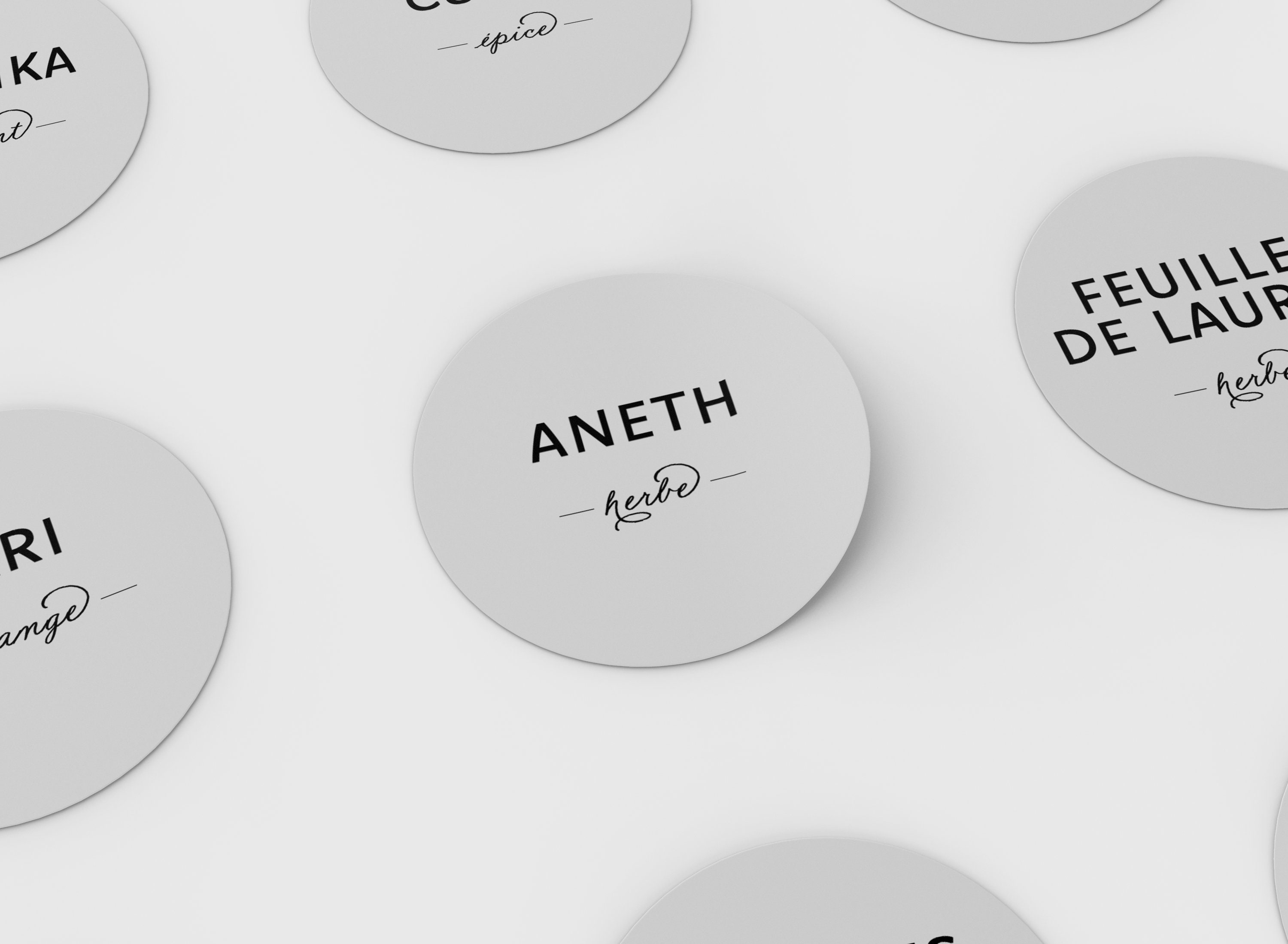 Printable Round Labels for Spices, Herbs, Seasonings and Mixes - Etsy