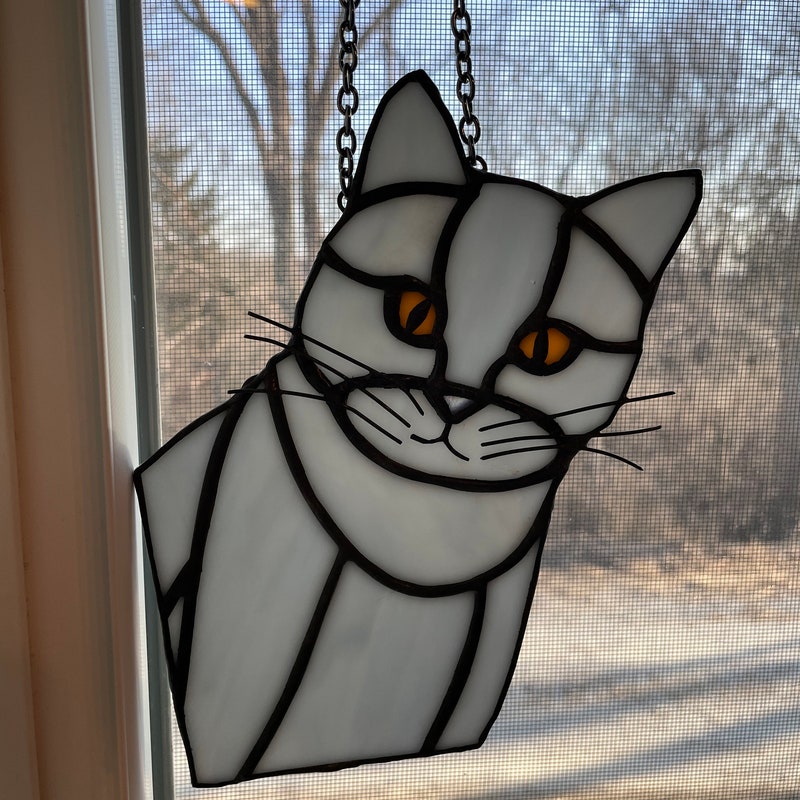 Cat Suncatcher - Etsy