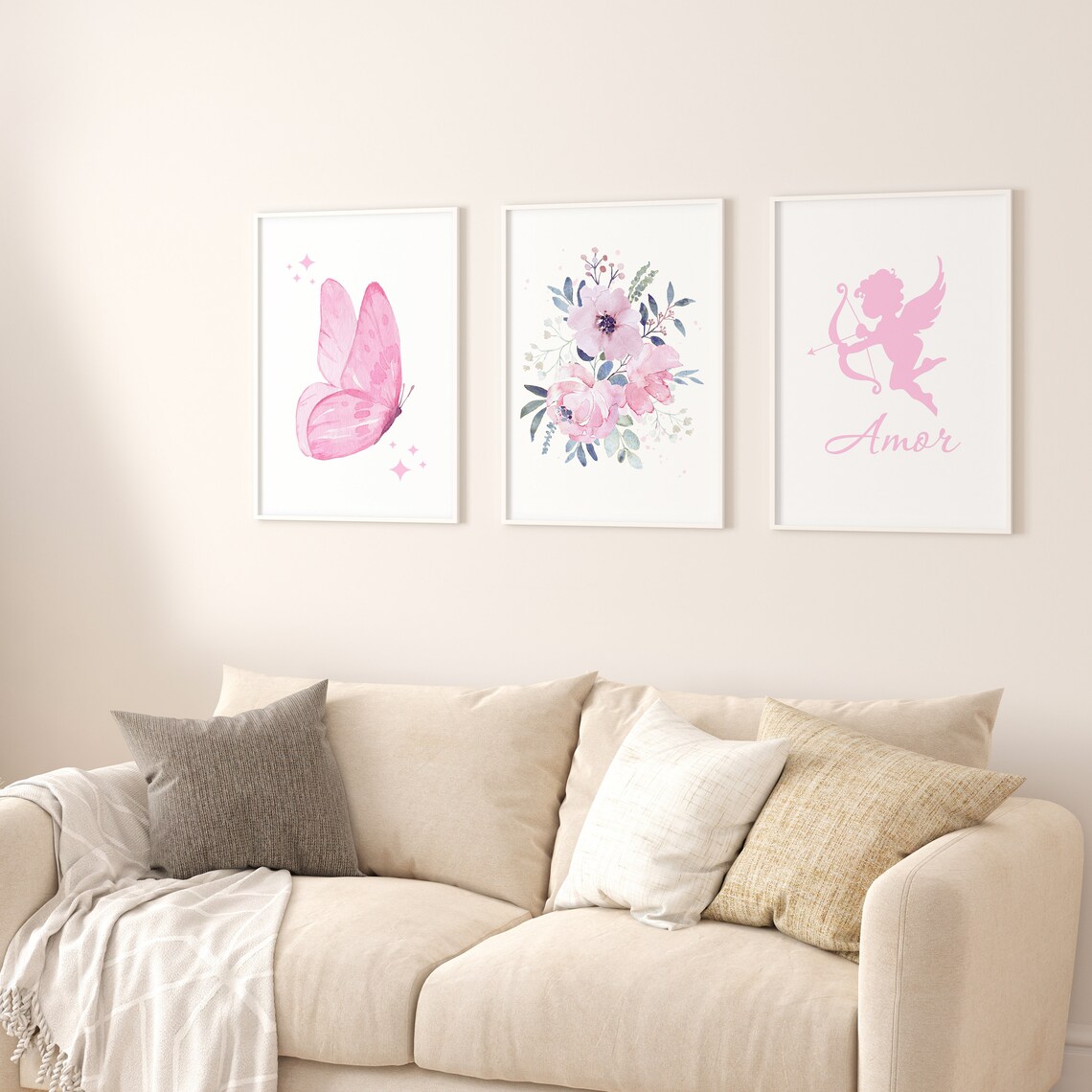 Printable Coquette Room Decor Wall Art, Lovecore Pink Flower and ...