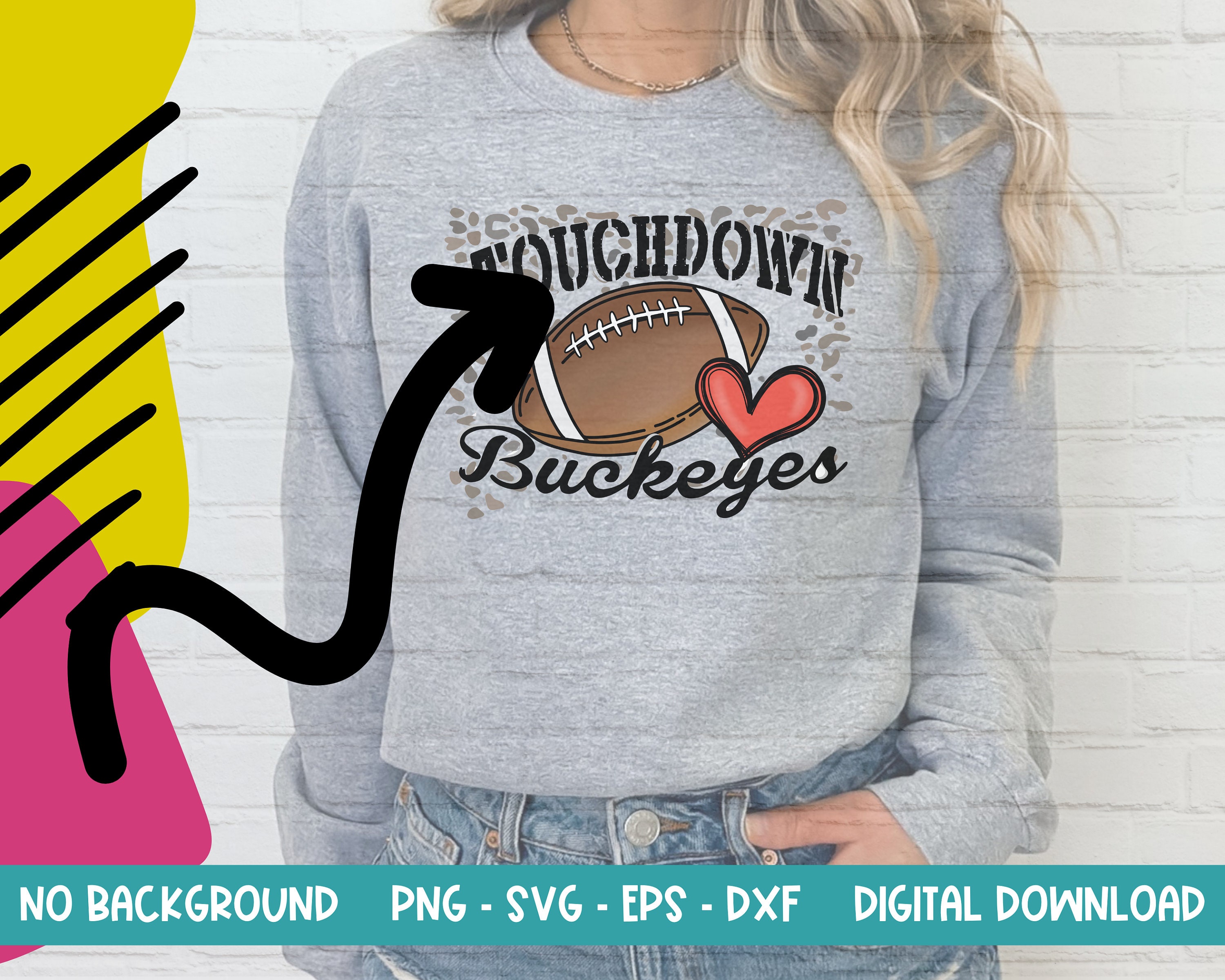 Touchdown Buckeyes Png, Ohio State Football, Brutus, OH IO, Go Buckeyes ...