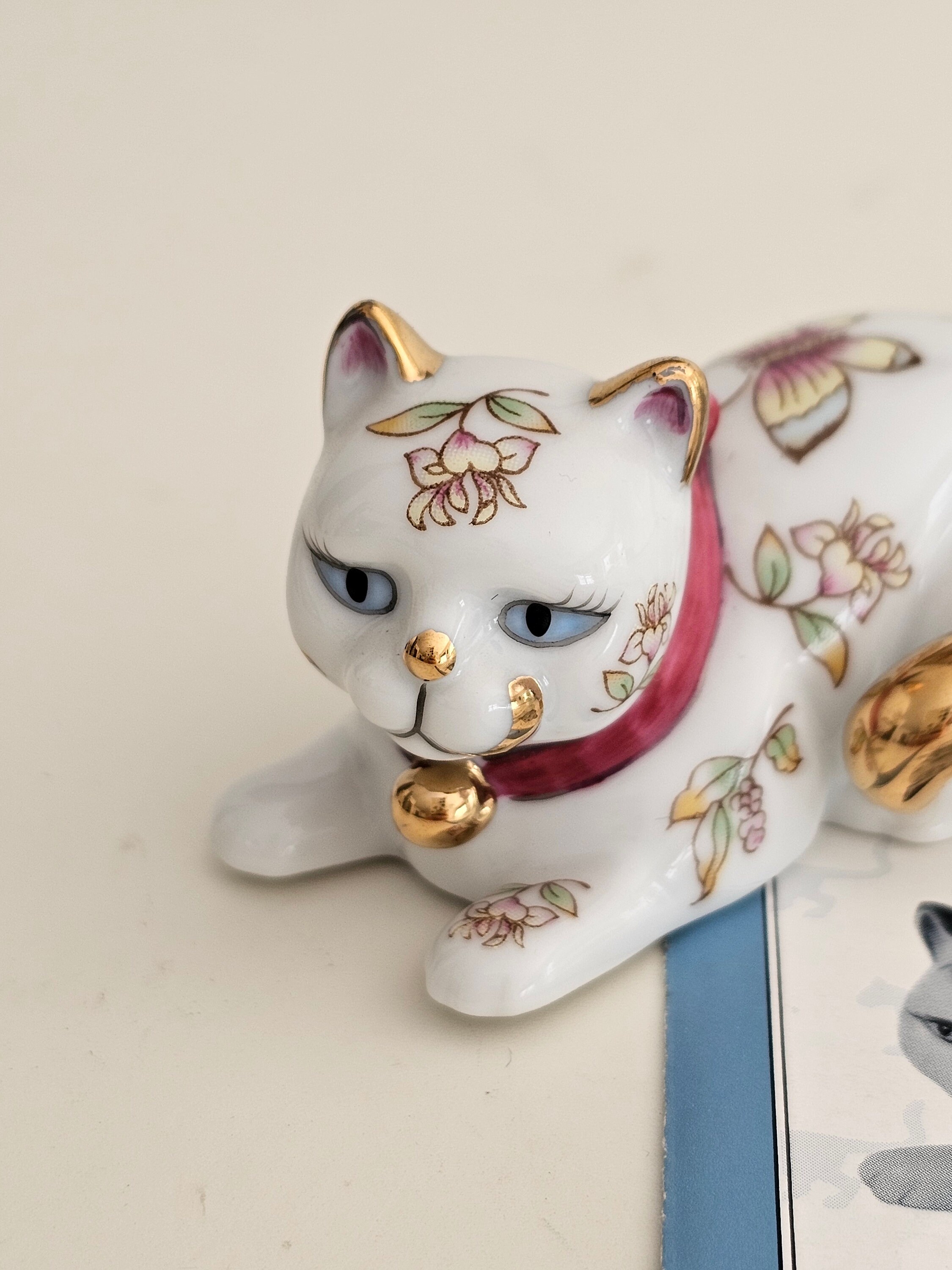 RARE Franklin Mint Curio Cabinet Cats Collection Satsuma Japan ...