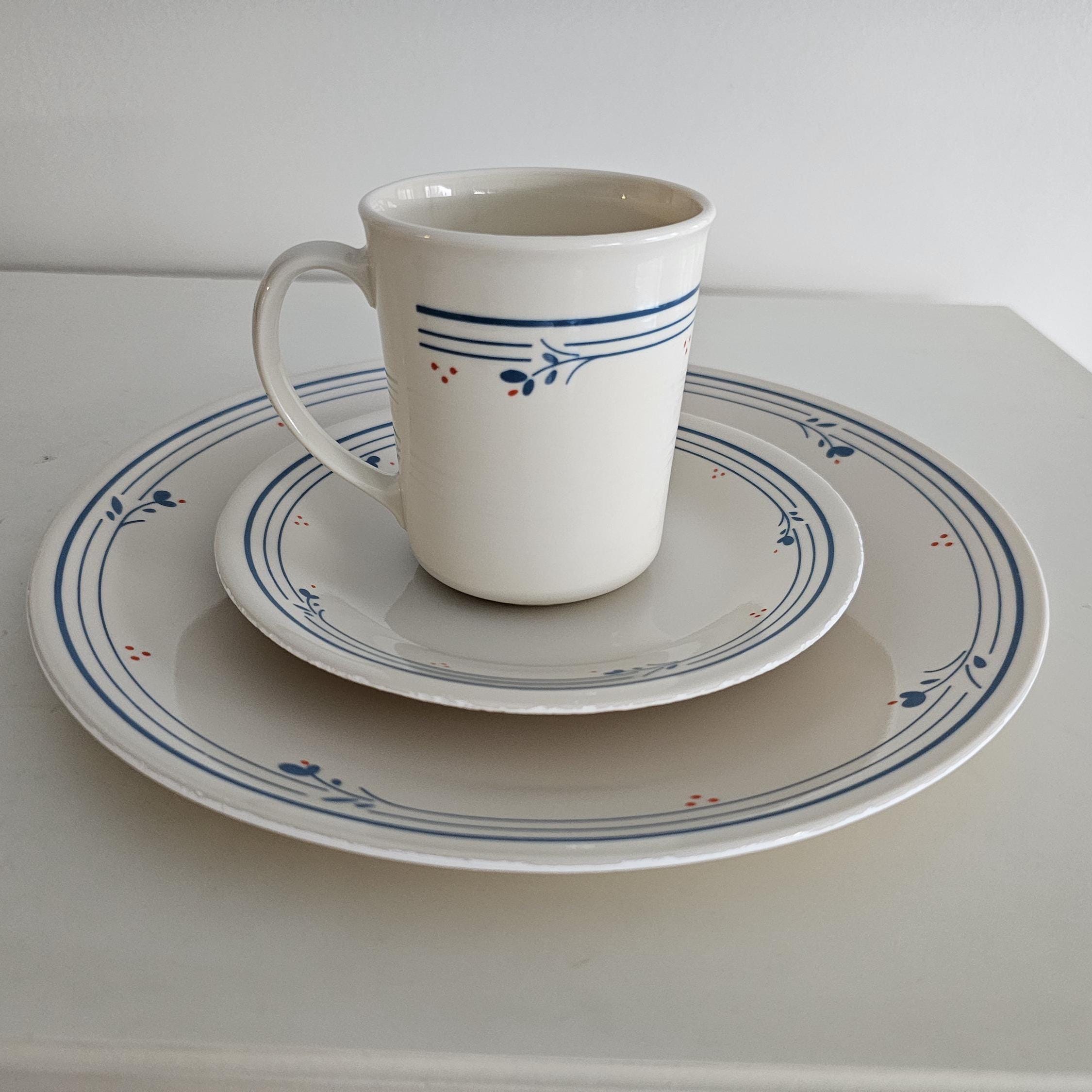 Vintage Corelle Country Violets Dinnerware Set: 3pc Place Setting - Etsy