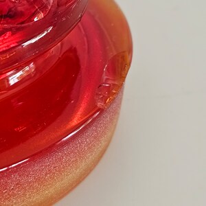 LE Smith Moon and Stars Amberina Ruby Red Glass Canister Set With Lids ...