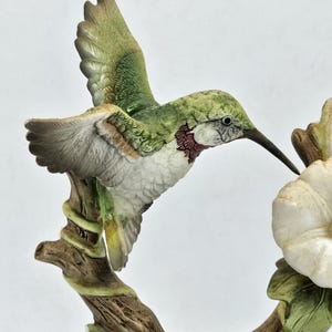 Westminster Hummingbirds and Morning Glory 9" Porcelain Figurine RARE ...