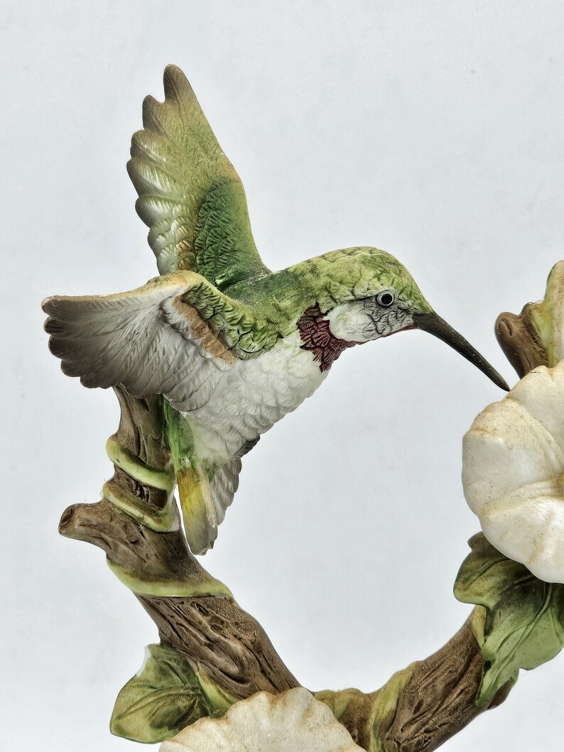 Westminster Hummingbirds and Morning Glory 9" Porcelain Figurine RARE ...