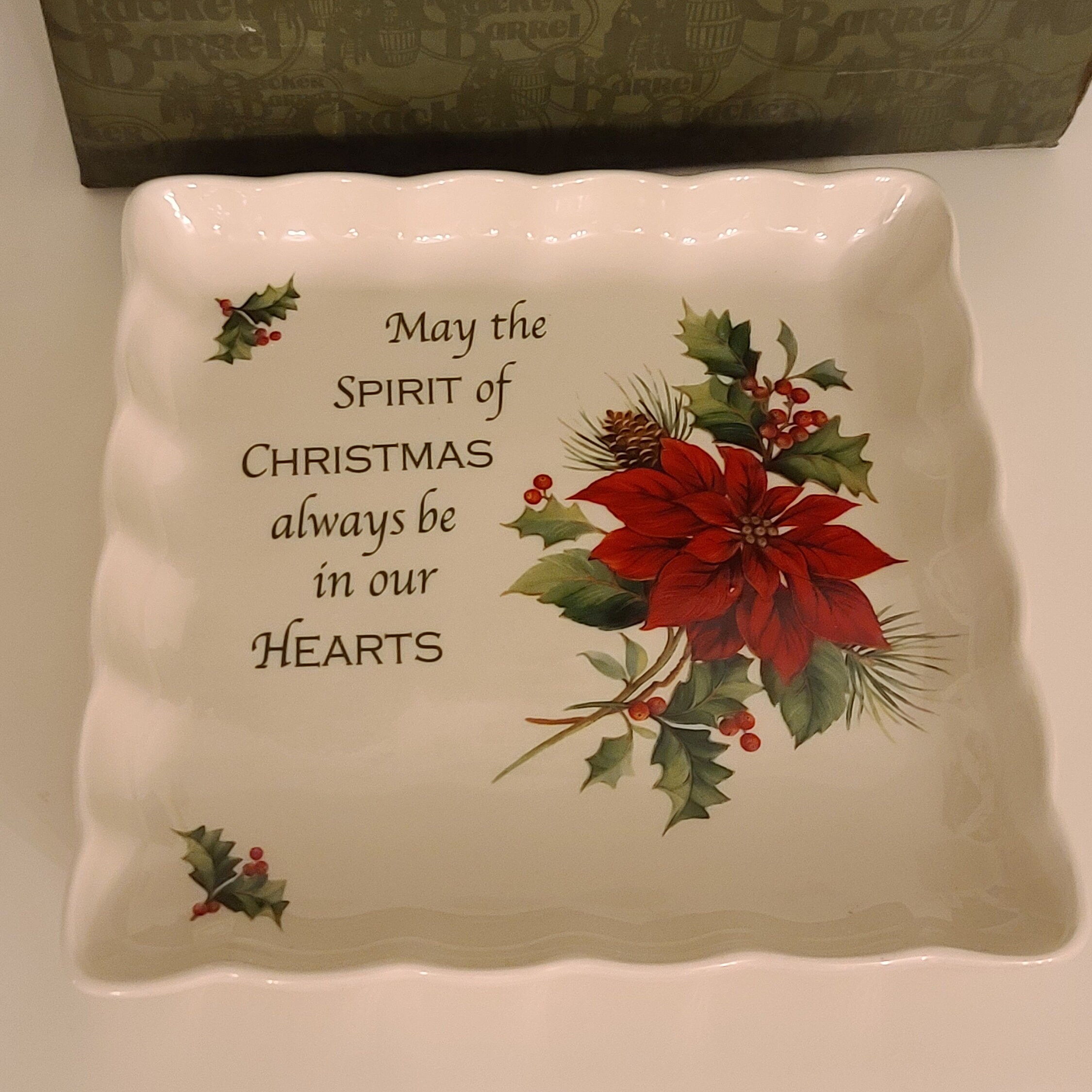 Cracker Barrel Christmas Tea Set: Poinsettia & Holly, 6-piece - Etsy
