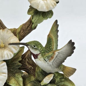 Westminster Hummingbirds and Morning Glory 9" Porcelain Figurine RARE ...
