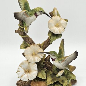 Westminster Hummingbirds and Morning Glory 9" Porcelain Figurine RARE ...