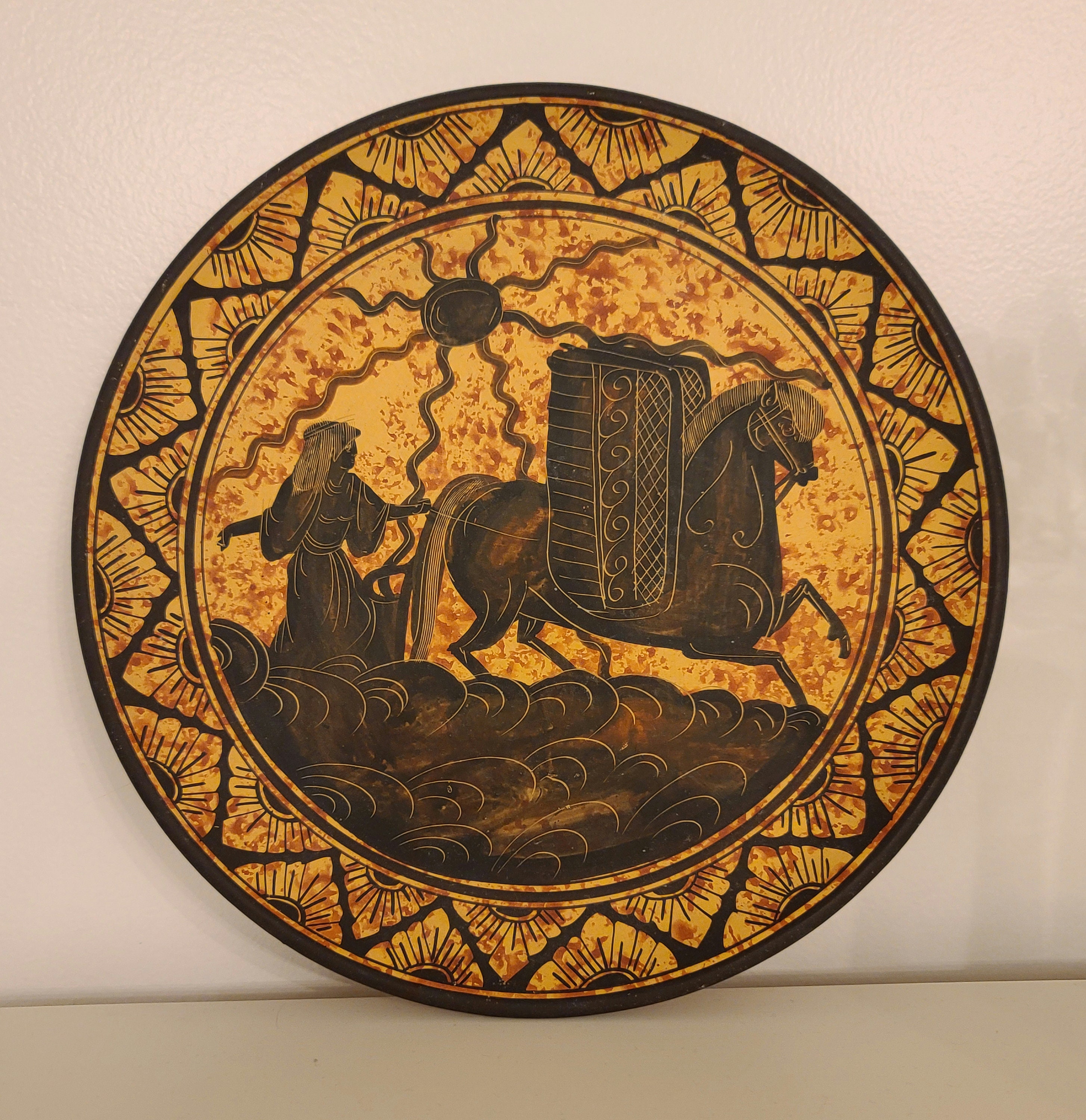 RARE Museum Copy Classical Period 450 BC Greek Pottery Black Figure ...