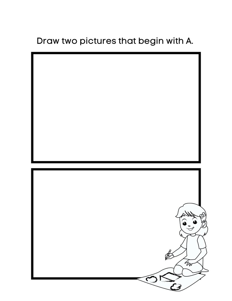 Alphabet Learning Activity Book - Etsy