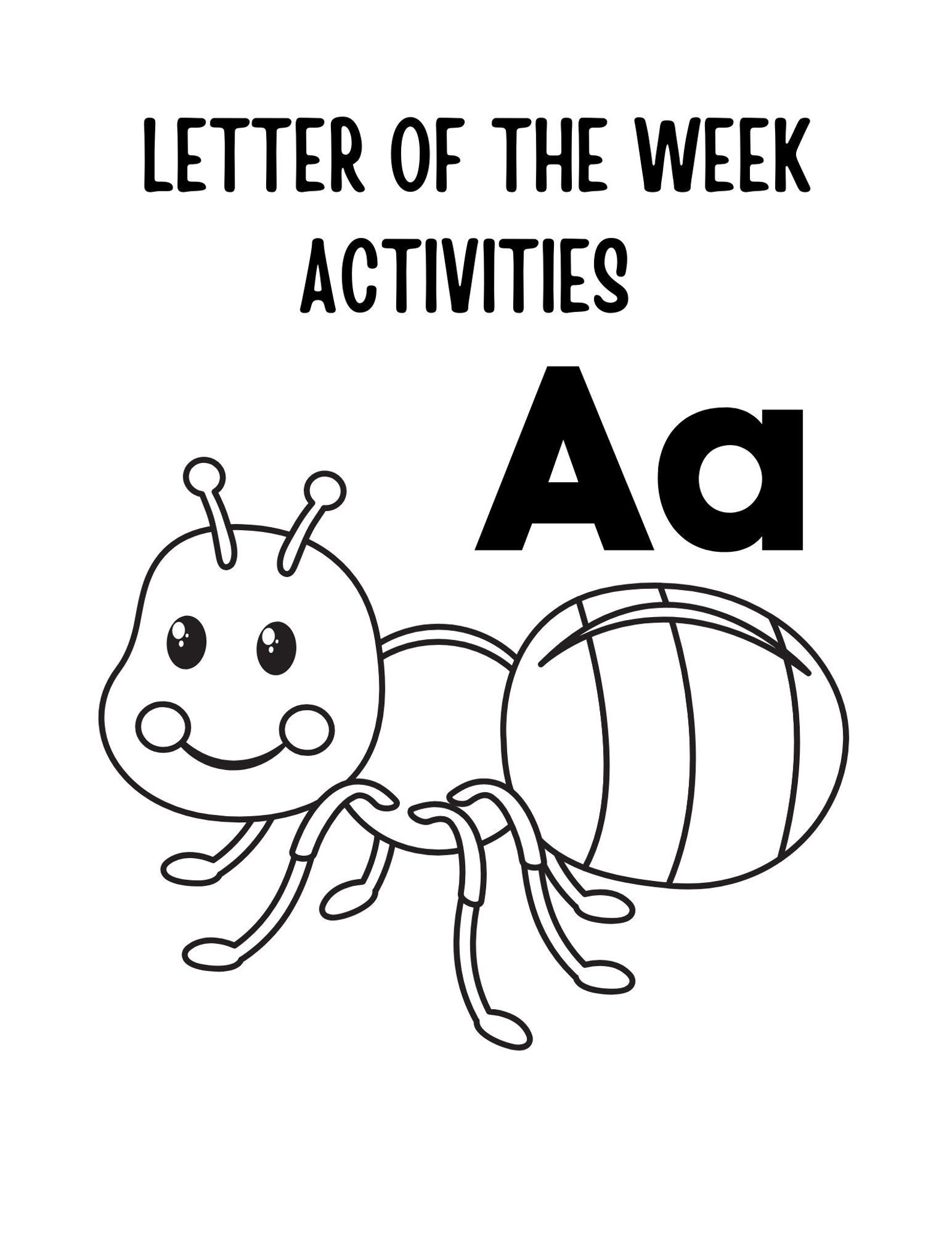 Alphabet Learning Activity Book - Etsy