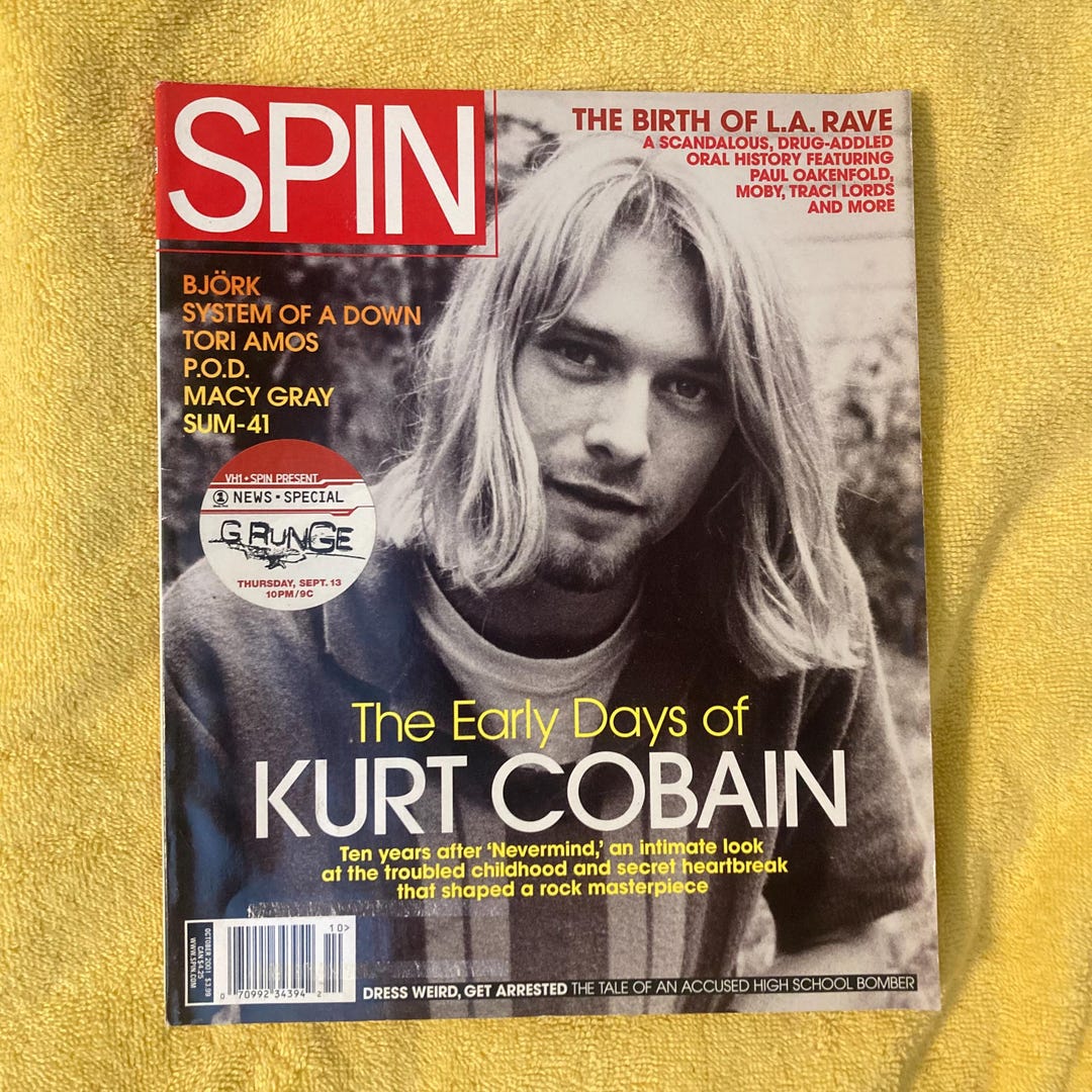 Vintage Spin Magazine – October 2001 – Kurt Cobain Cover & Music ...