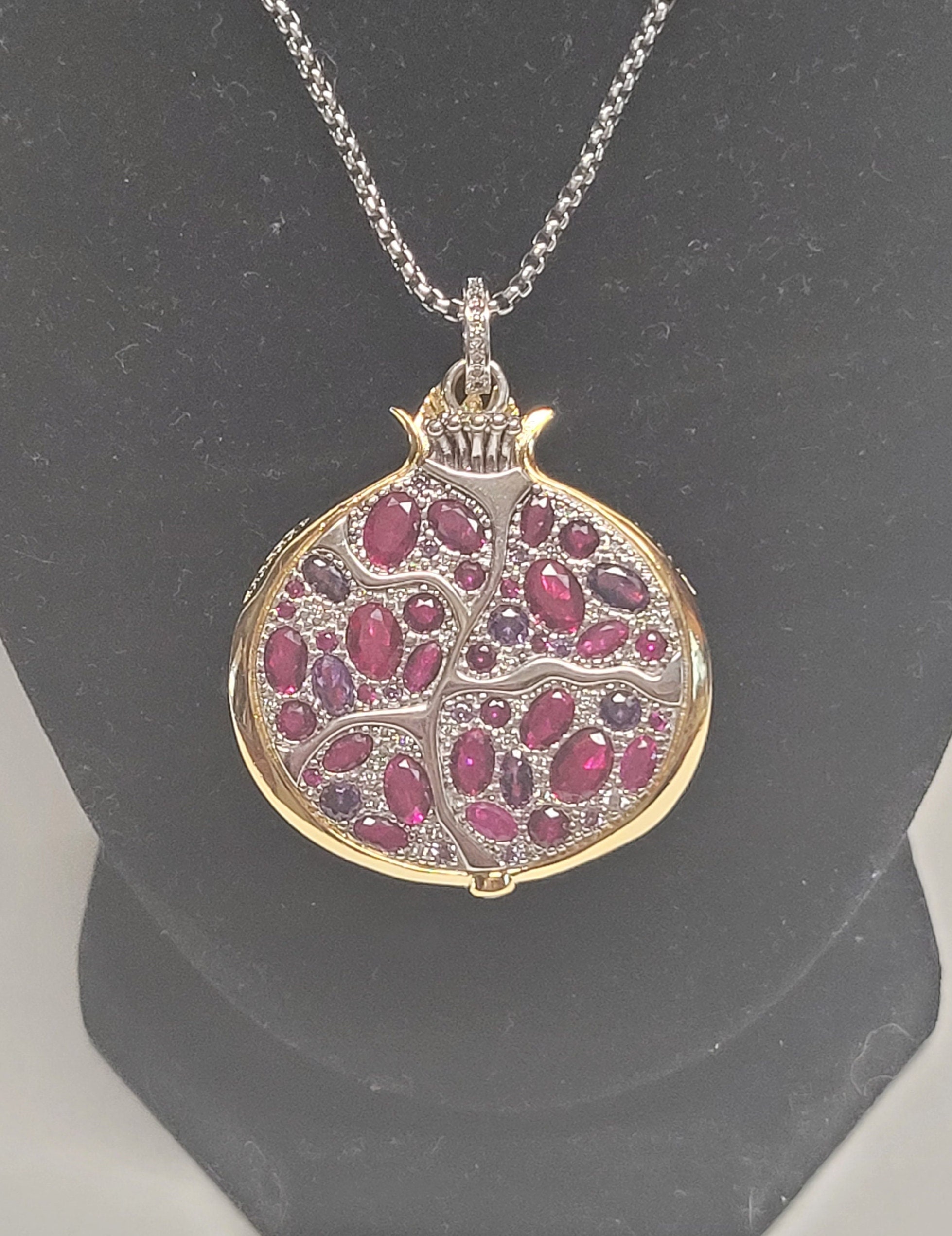 Pomegranate Jewish Chain Necklace - Etsy