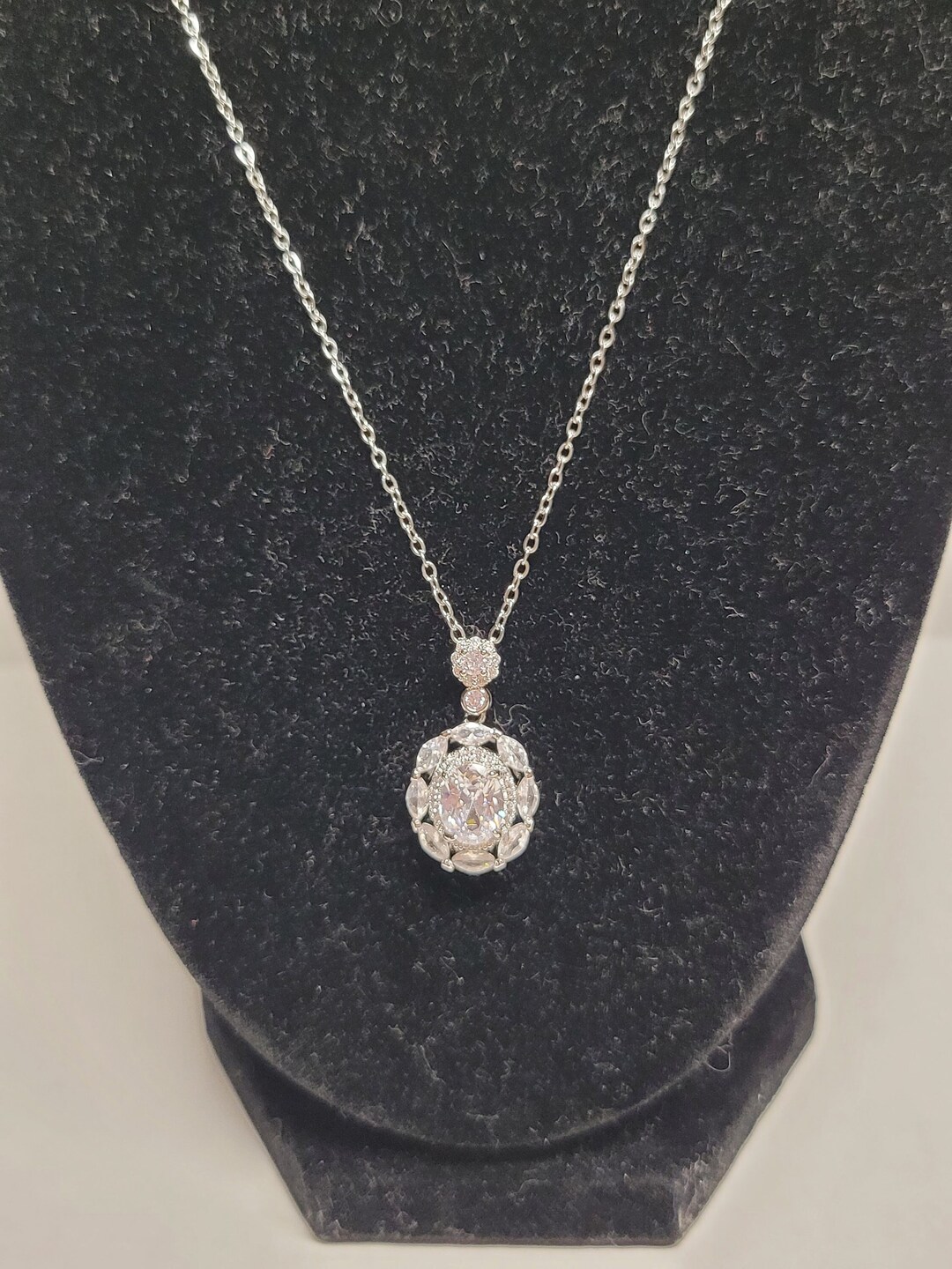 Jewel of Israel Silver and Cubic Zirconia Necklace - Etsy