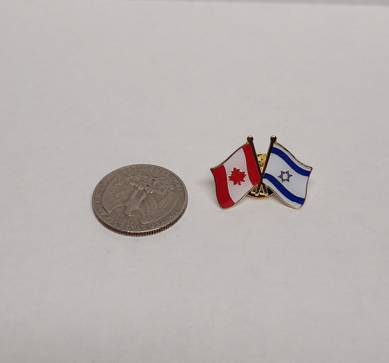 Canada Supports Israel Lapel Pin - Etsy