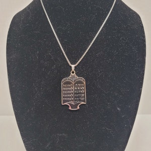 Stainless Steel the Laws of Moses Necklace - Etsy