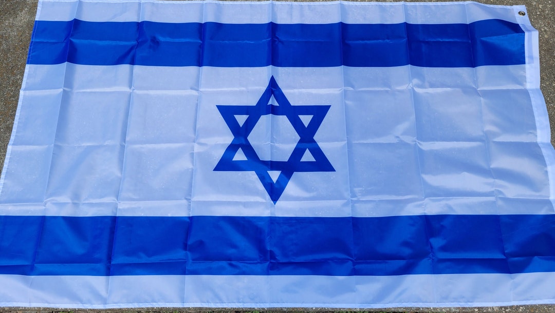 Israel Flag 3ft X 5ft With Two Holes - Etsy
