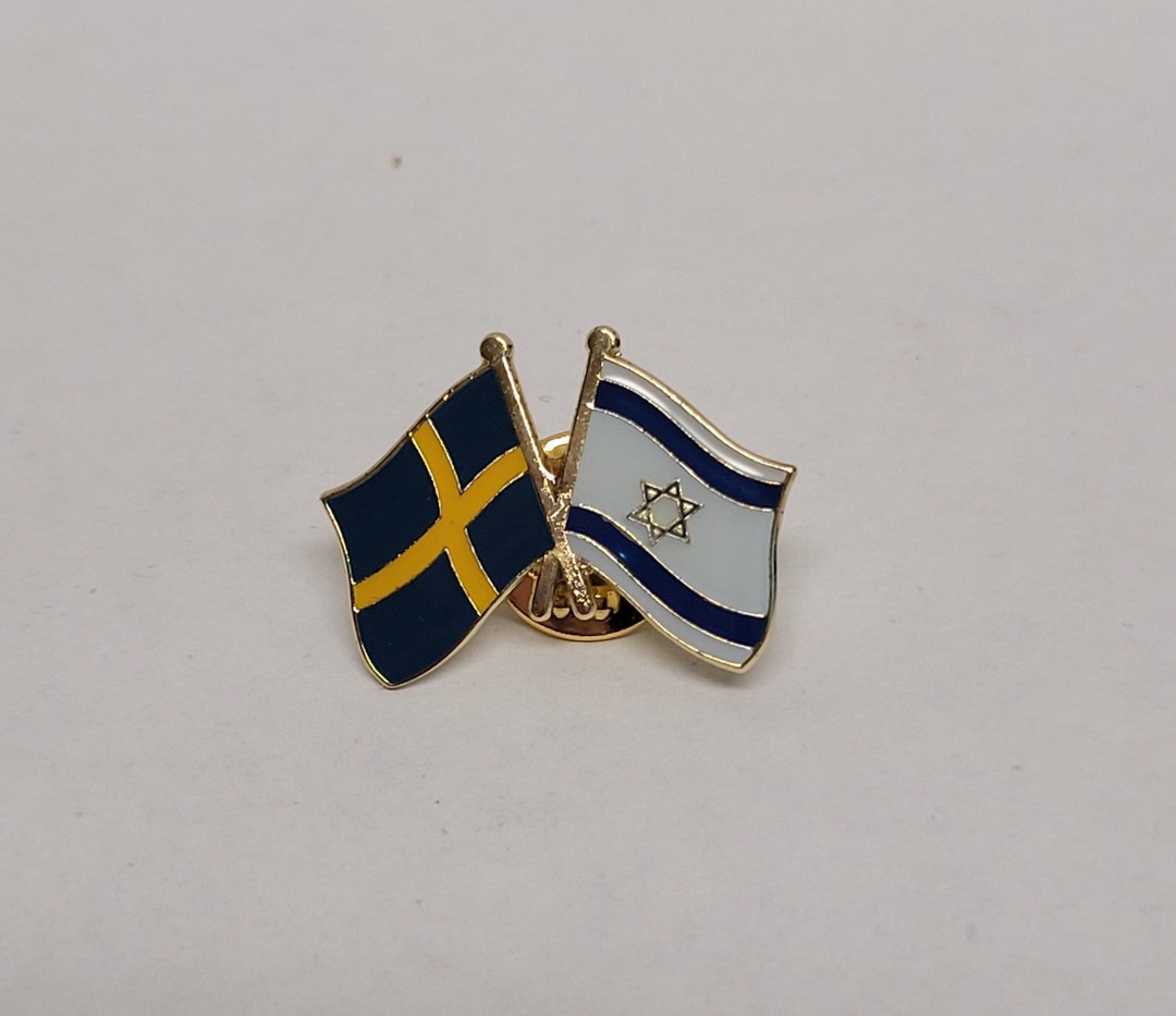 Sweden Supports Israel Lapel Pin - Etsy