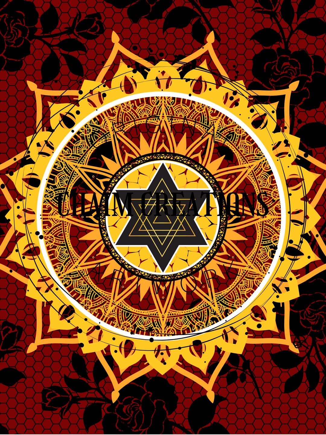 Jewish Mandala Folk Art Variations 18x24in Digital Prints - Etsy