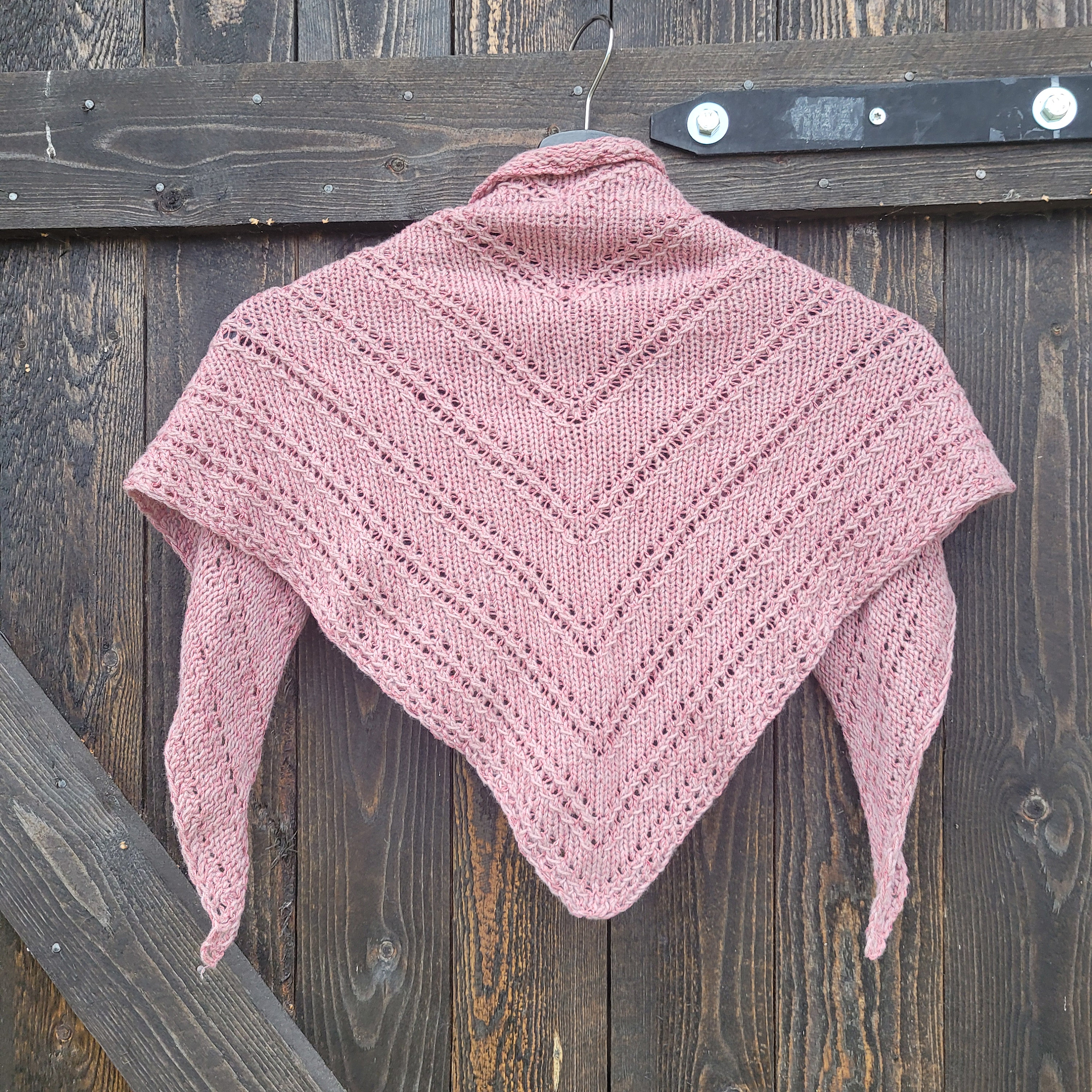 Lace Scarf Knitting Pattern: Knitted Triangle Scarf (PDF) - Etsy