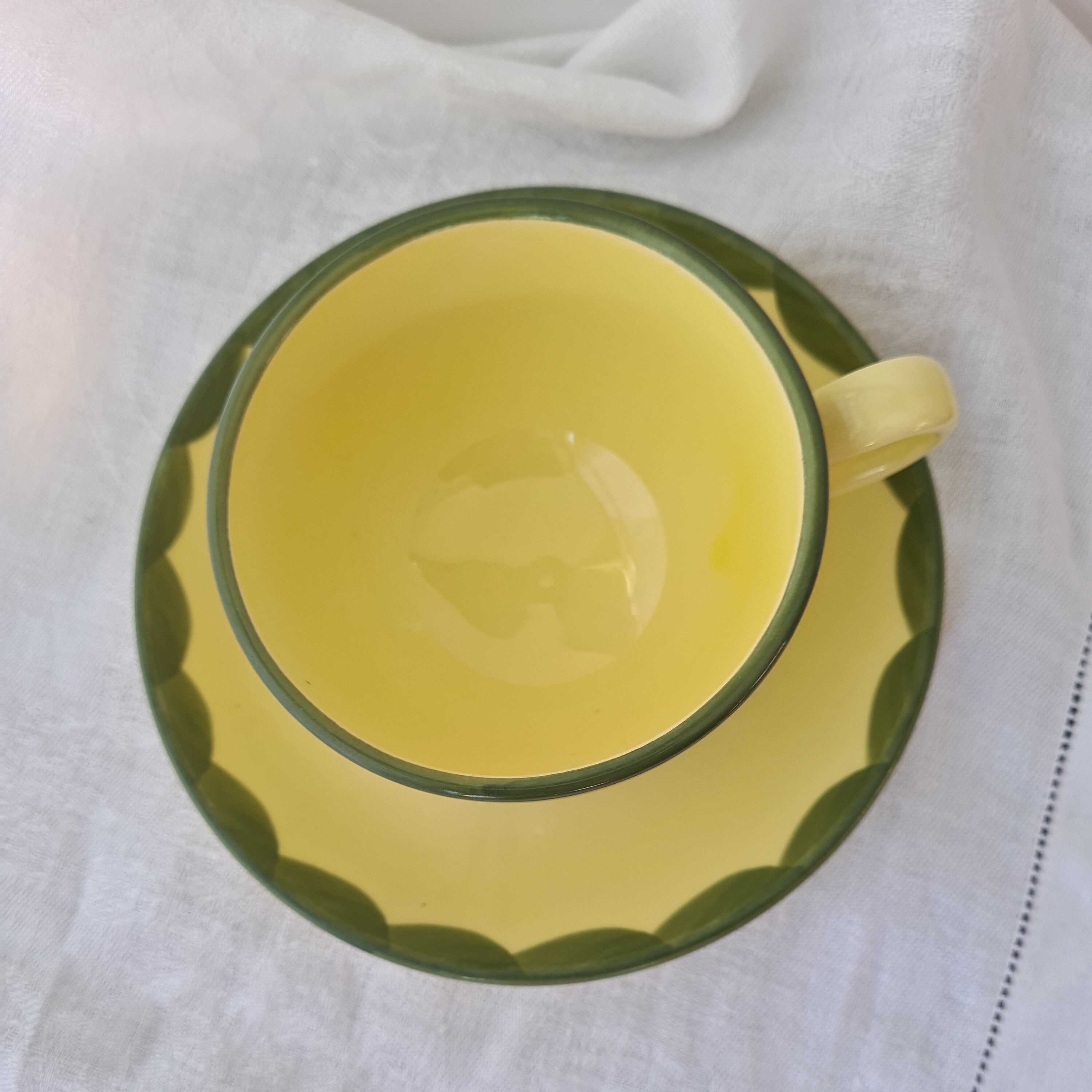 Zeller Fayencerie Hen and Rooster Cup With Saucers Handmade - Etsy