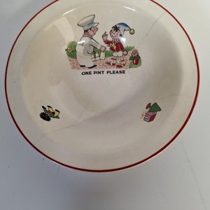 Vintage Bilton's Noddy Cereal Bowl - Etsy 日本