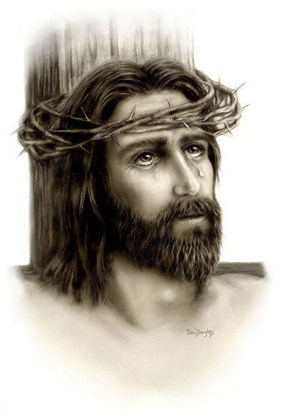 Jesus Dying On The Cross Drawing