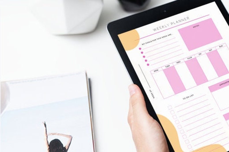 Weekly Planner and to Do List Printable, Instant Download, Productivity ...