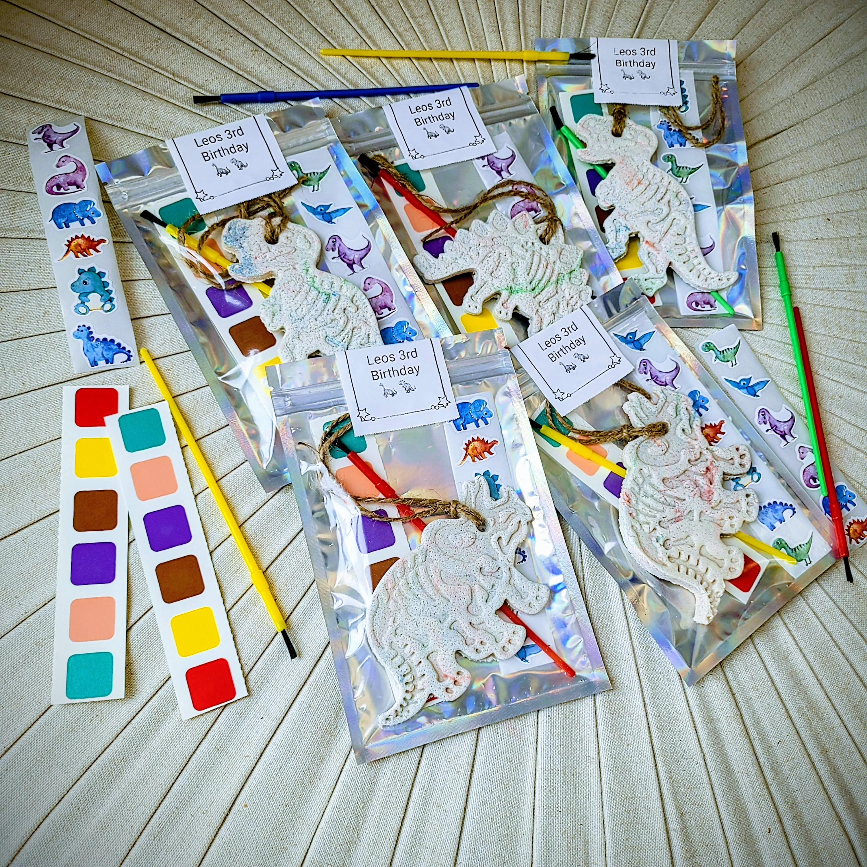 Dinosaur Goody Bags Custom Label, Waldorf / Montessori, Handmade Eco ...