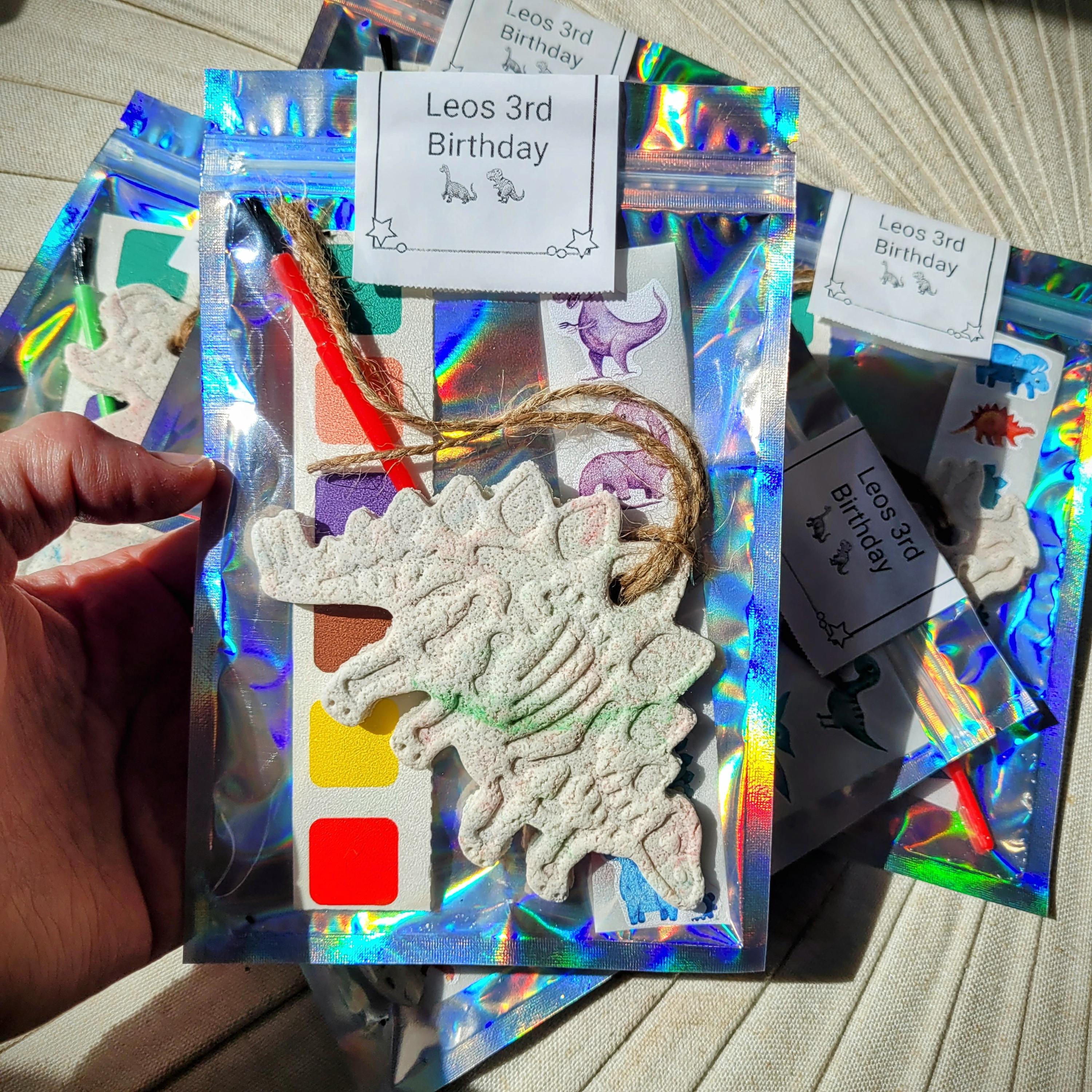 Dinosaur Goody Bags Custom Label, Waldorf / Montessori, Handmade Eco ...
