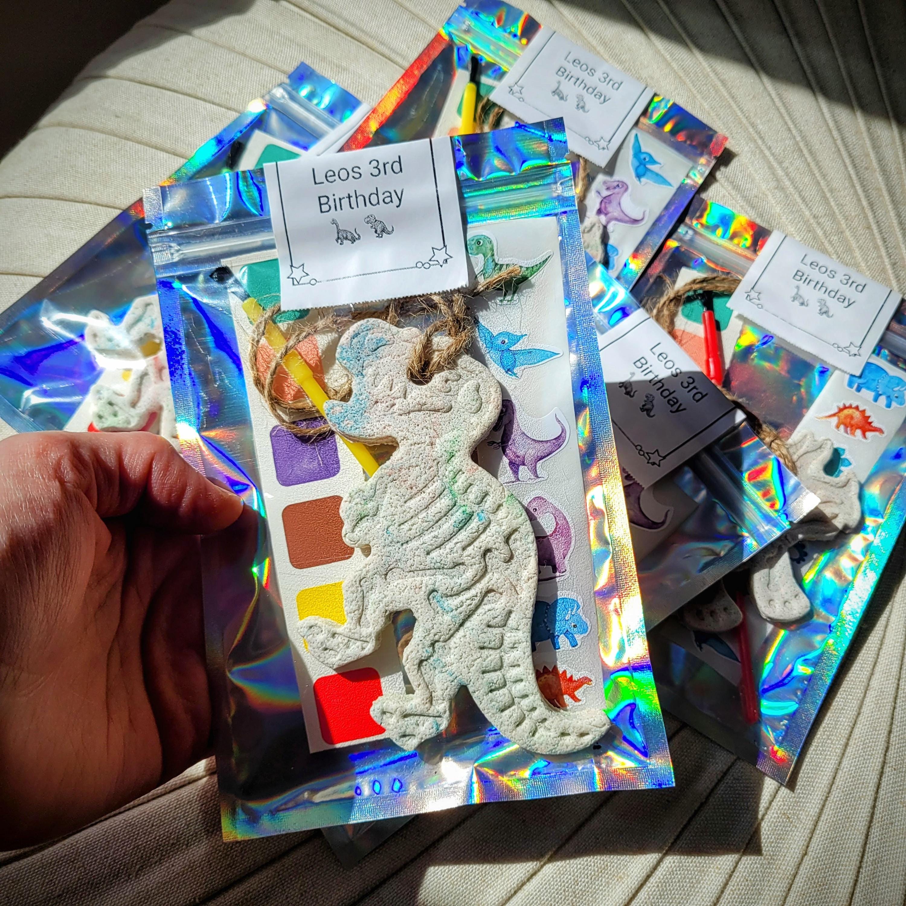 Dinosaur Goody Bags Custom Label, Waldorf / Montessori, Handmade Eco ...