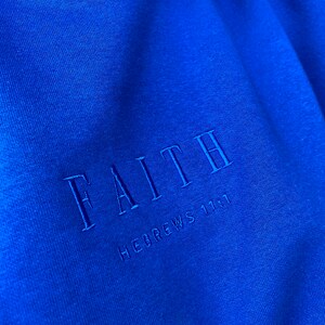 Faith, Hebrews 11:1, Faith Unseen, Hidden Message, Royal Blue ...