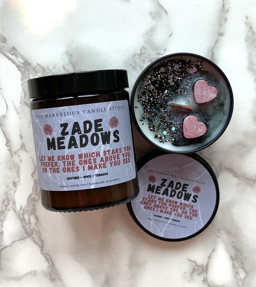 Zade Meadows Candle | Officially Licensed by H. D. Carlton | Haunting Adeline Merch | Cat and ...