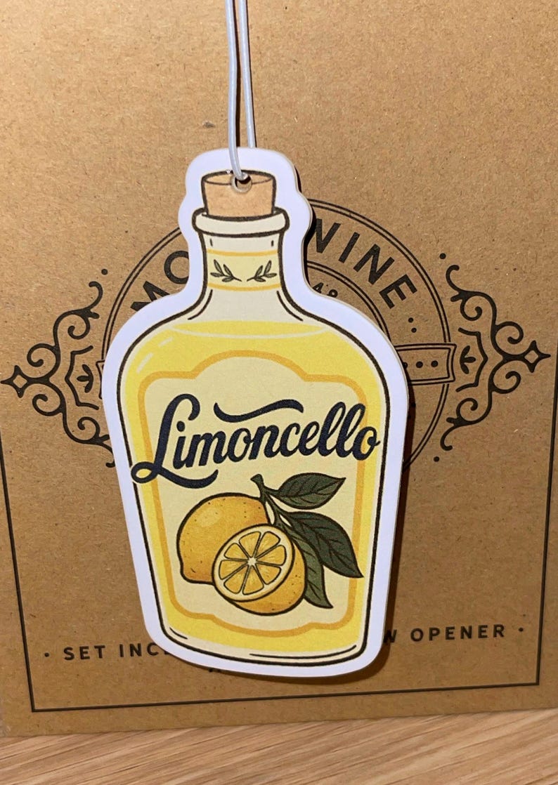 Limoncello Air Freshener | Lemon | Italian Vibes | Aesthetic Car & Room ...