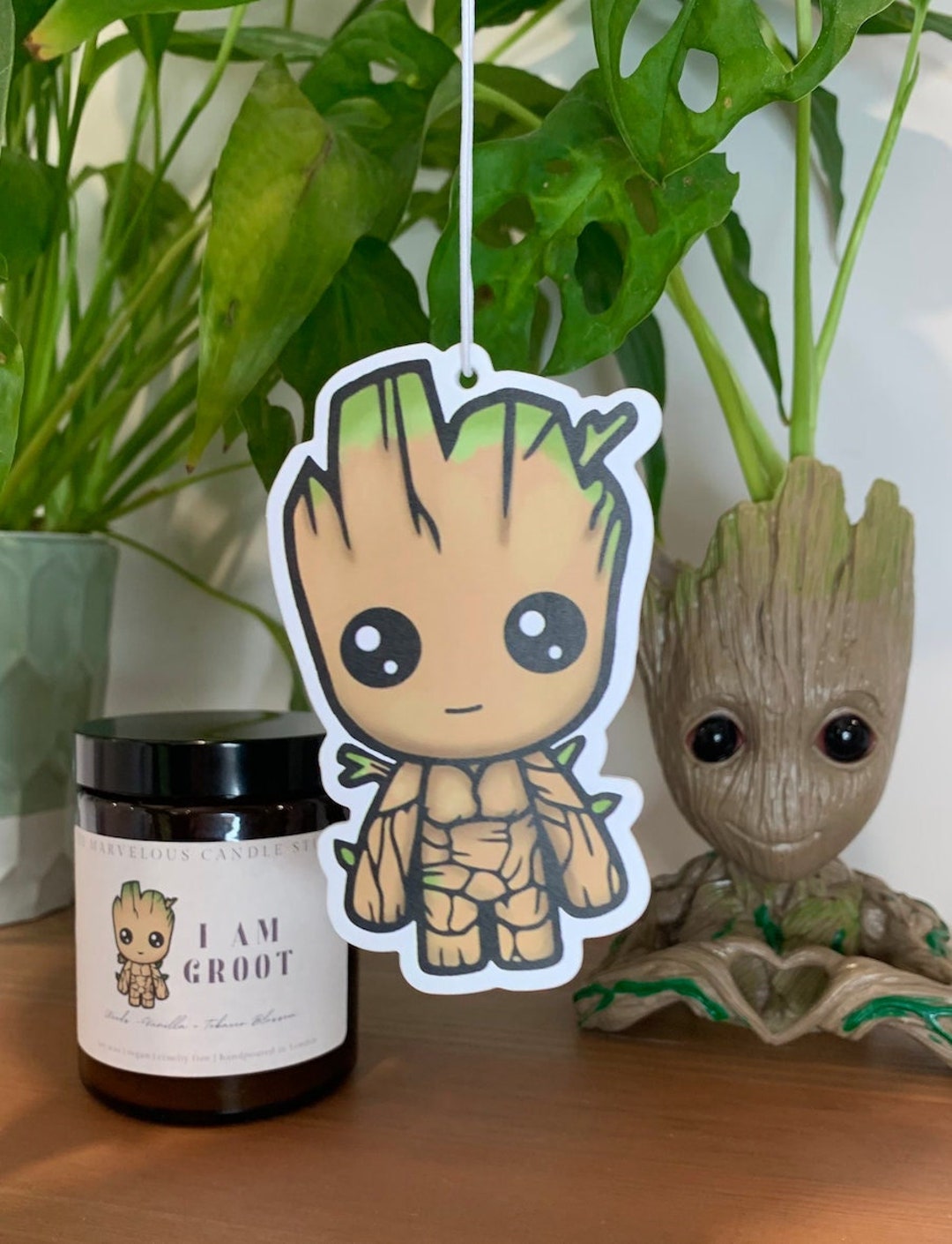 Groot Car Air Freshener Baby Groot Guardians of the Galaxy Black Ice ...