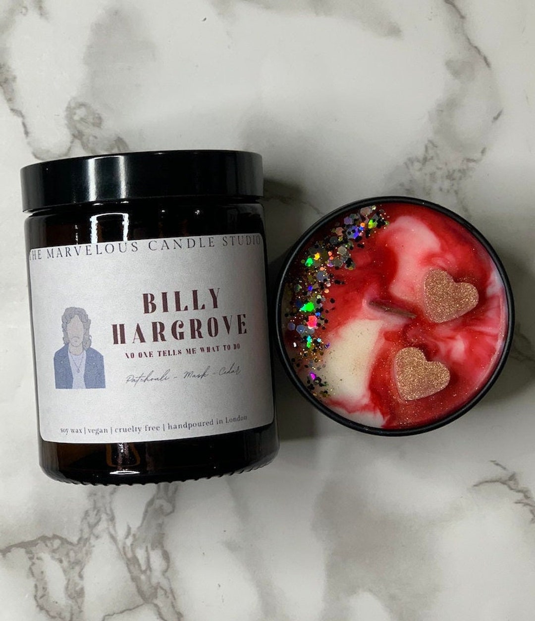 Billy Hargrov Inspired Candle | Fandom Vegan Apothecary Candle ...