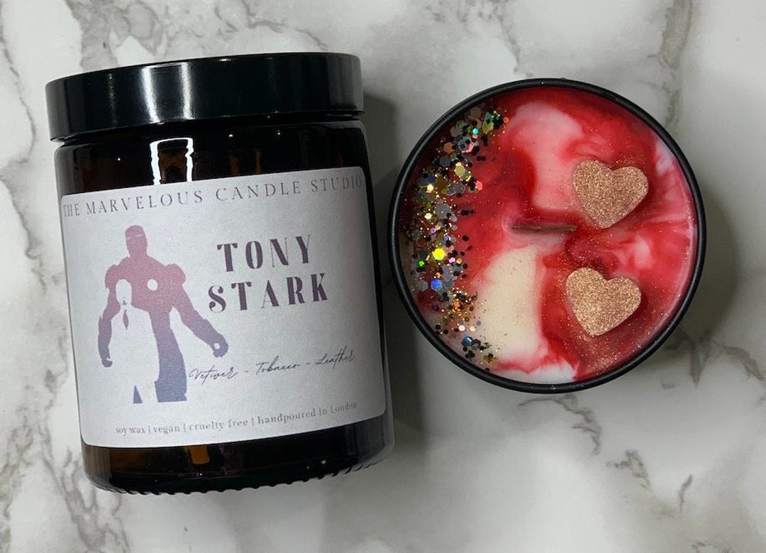 Tony Stark/iron Man Candles | Marvel | Avengers |aromatherapy ...