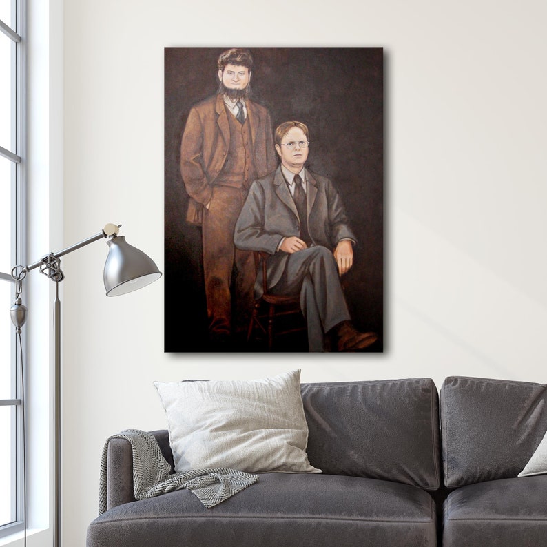 The Office Dwight and Mose Schrute Canvas Art Print Michael - Etsy