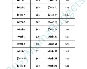 26 Week Savings Challenge, Savings Tracker, Money Savings Challenge ...