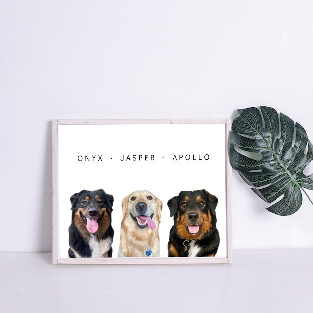 Digital Pet Portraits, Custom Digital Prints, Custom Digital Pet ...