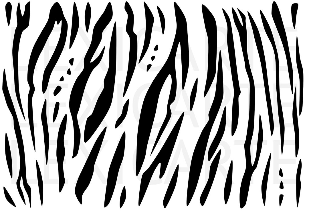 Tiger Print SVG PNG Instant Download Black and White High Quality for ...