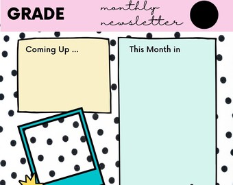 Classroom Newsletter Editable Template, Weekly or Monthly, Teachers ...