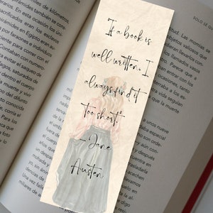 Vintage Jane Austen Quotes: 5 Digital Bookmarks Collection Instant ...