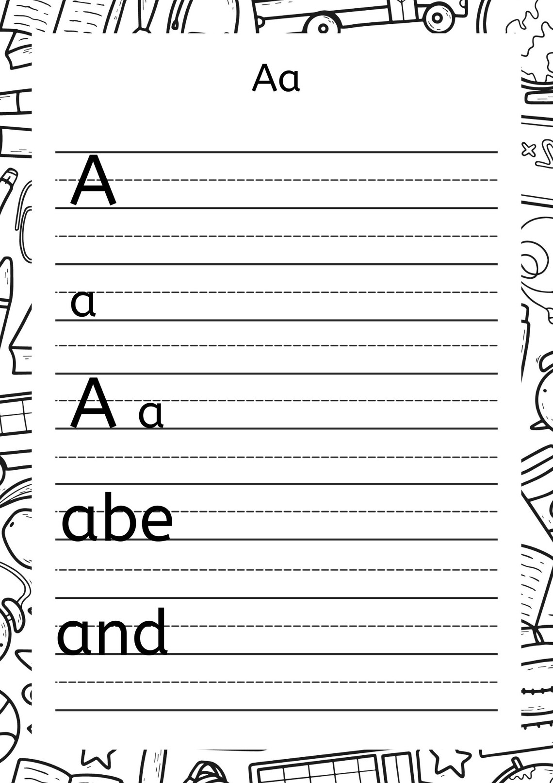 ABC Bog Dansk Første Klasse Digital Instant Download Print Printable ...