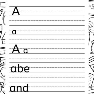 ABC Bog Dansk Første Klasse Digital Instant Download Print Printable ...
