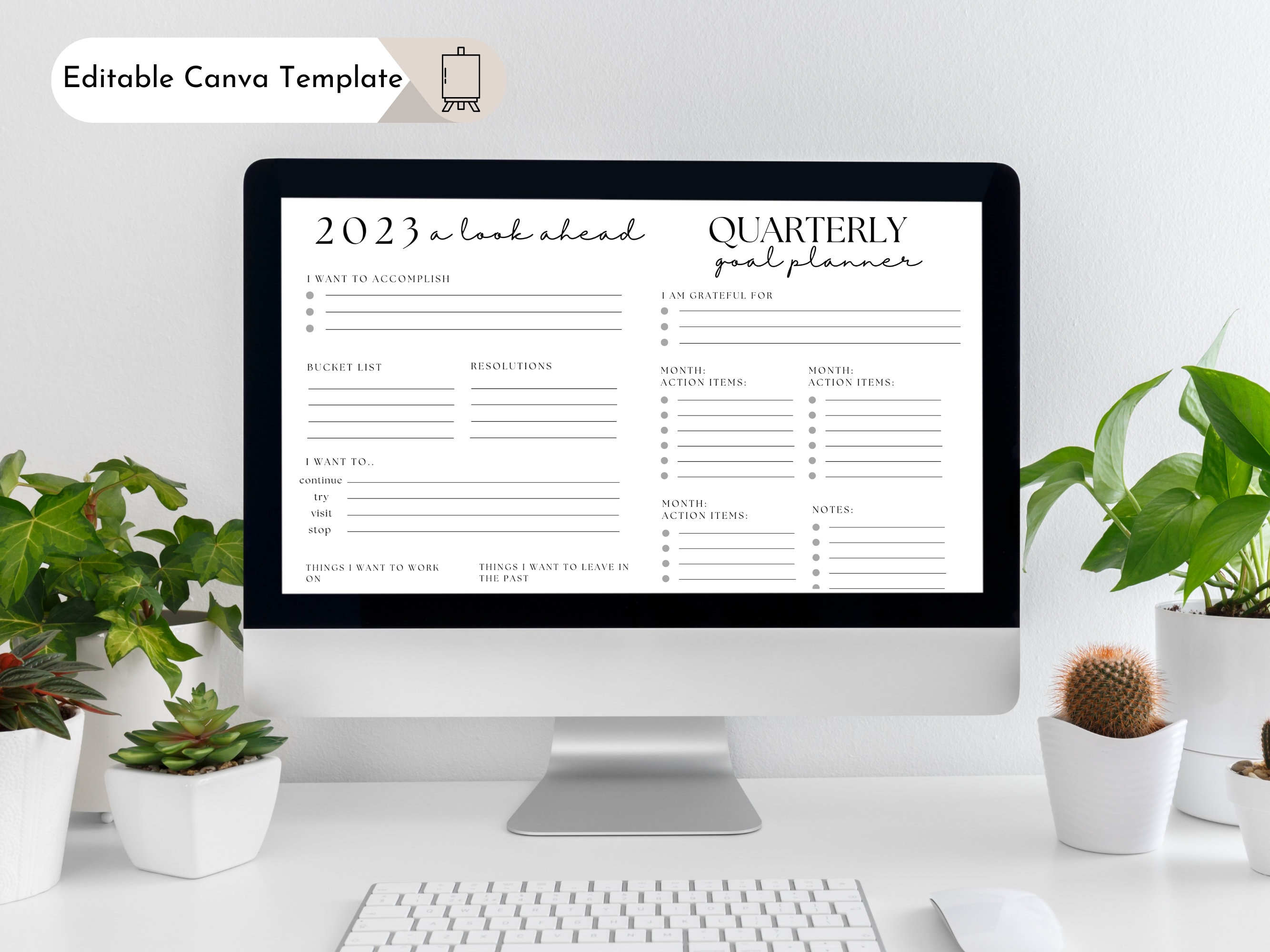 New Years Resolution Printable, Goal Setting Planner, Goals Year ...
